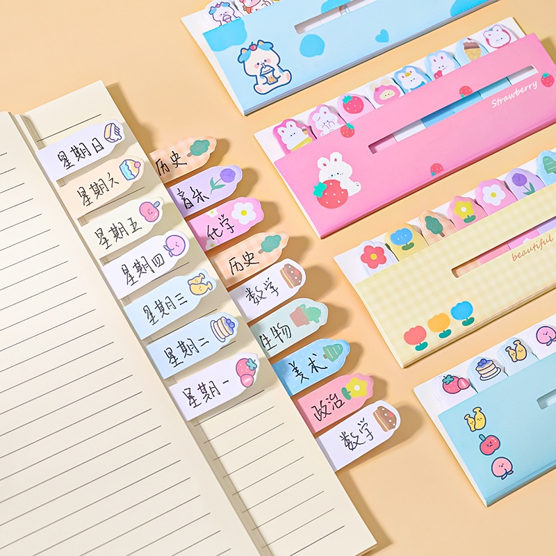 200Pcs Reusable Writable Key Points Memo Pad Label / Student Self ...