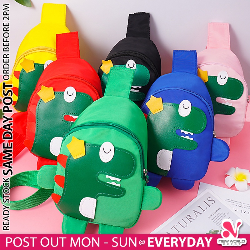 𝗦𝗖𝗥𝗔𝗧𝗖𝗛 𝗥𝗘𝗦𝗜𝗦𝗧𝗔𝗡𝗧 》Children Travel Dinosaur Sling Bag Kids Preschool ...