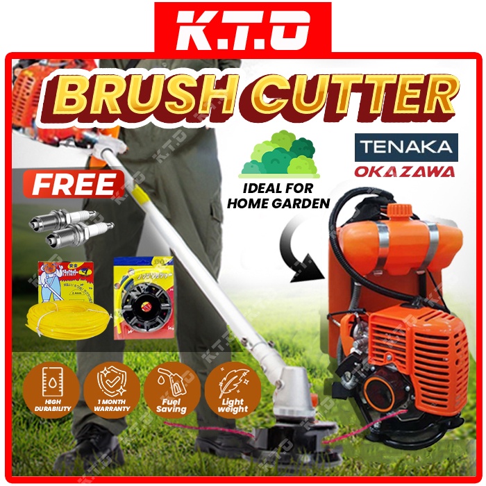 Tenaka / Okazawa BG328F Stroke Gasoline Backpack Brush Cutter Grass ...