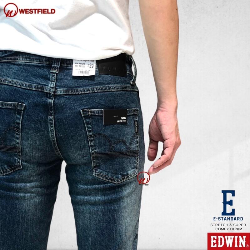 🔥[BLACK THREADS] EDWIN® E-Standard® MEN’S 506 SLIM FIT JEANS ( 7506 2701 ) | Shopee Malaysia