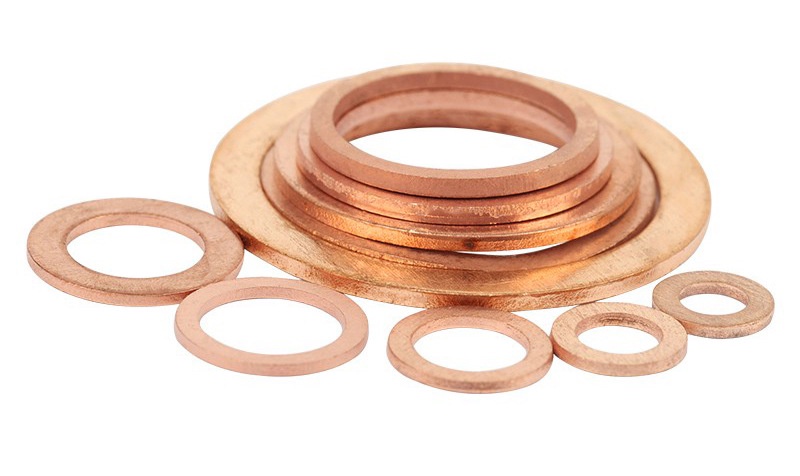 Copper Washer M5 M6 M8 M10 M12 M14 M16 M18 M20 M22 M24 Sealing Solid ...