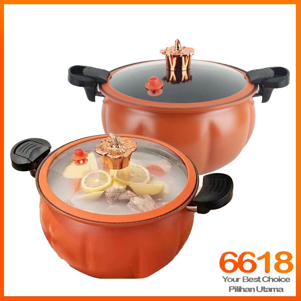 Periuk Berbilang Tekanan Periuk Labu Periuk Sup Masak Dapur Pumpkin Pot ...