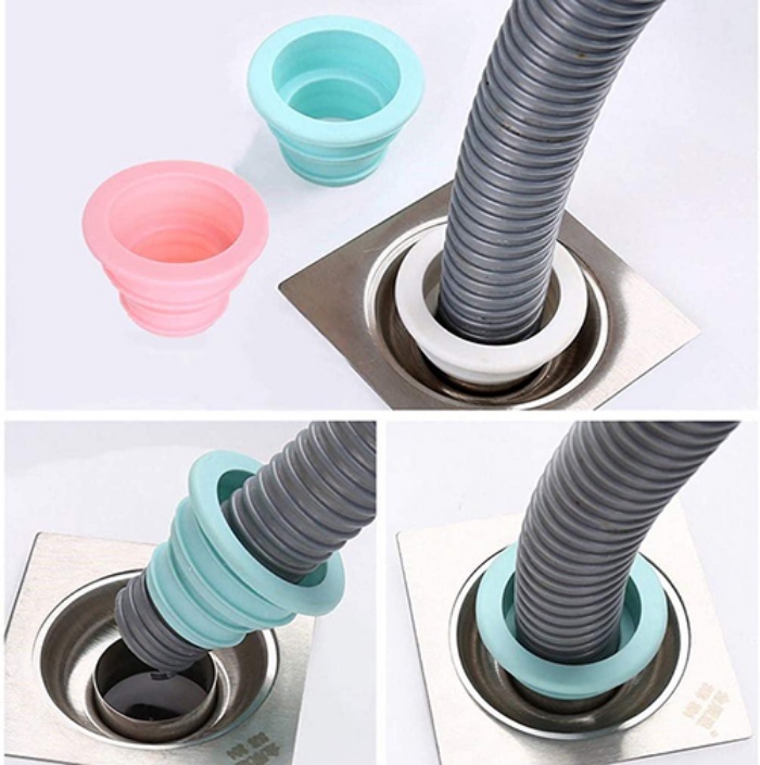 FEELING⭕Sewer Pipe Cover,Pipe Cover,Penutup Lubang Bilik Air,Washing Machine Drain Cover,Pest ...