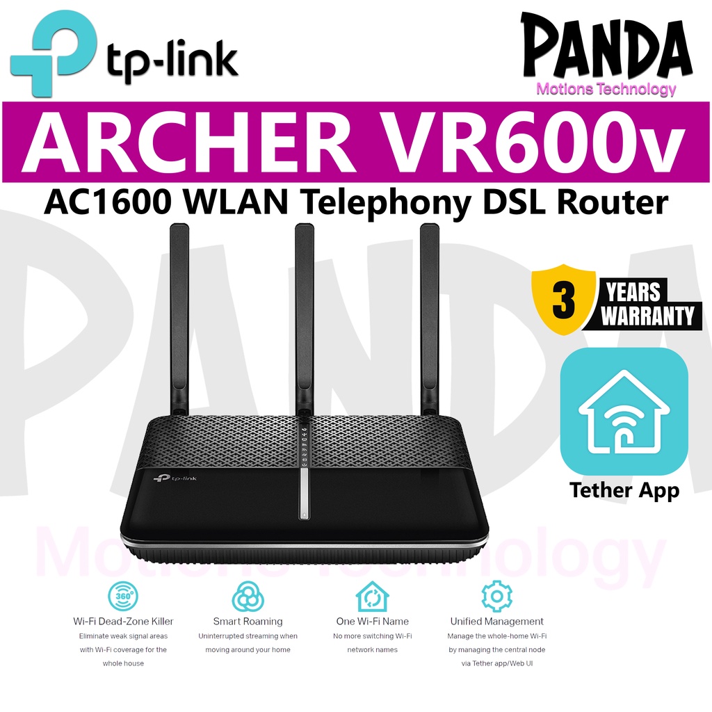 TP-Link AC1600 Wireless Gigabit VoIP VDSL/ADSL Modem Router (Archer ...