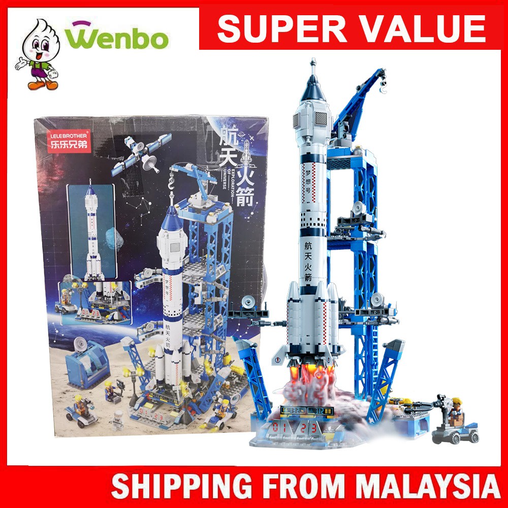 Wenbo Rocket Block Space Rocket Block Toys For Kids Building Blocks ...