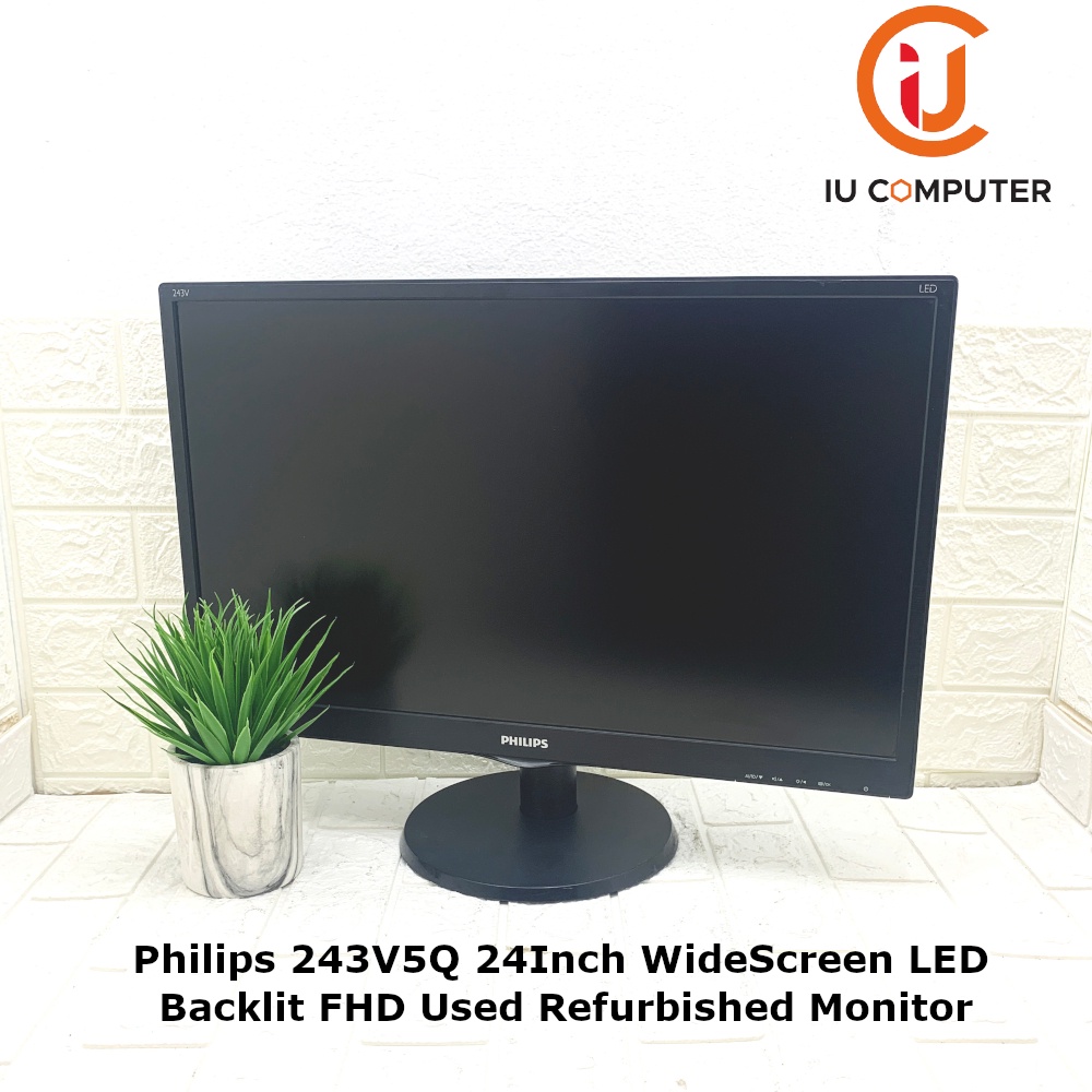 PHILIPS 243V5Q 24 INCH WIDESCREEN FHD LED BACKLIT USED REFURBISHED ...