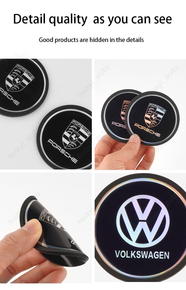 Car Laser Silicone Colorful Reflective Water Coaster for Toyota Raize ...