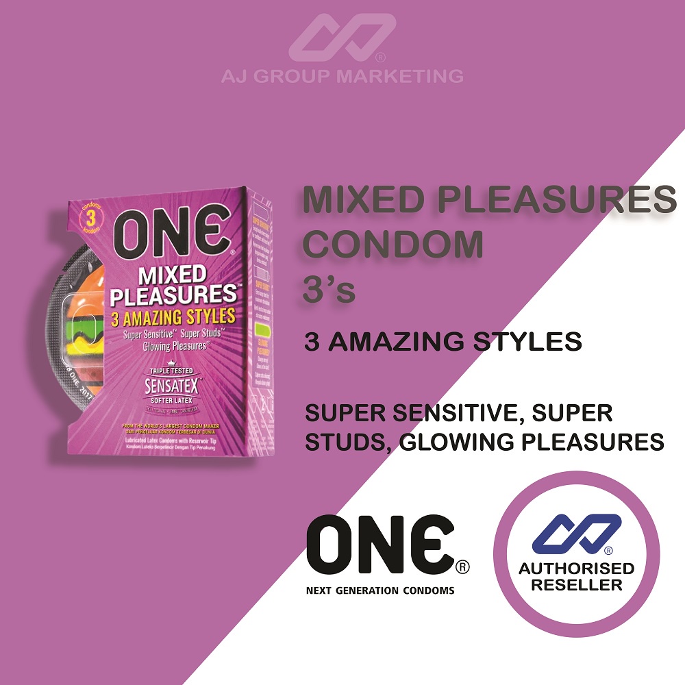 One Mixed Pleasures Condom 3s Shopee Malaysia