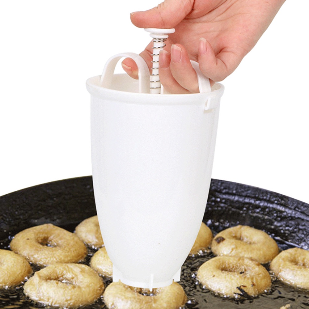 Creative Round Donut Mould Waffle Doughnut Maker Manual Dispenser Bread ...