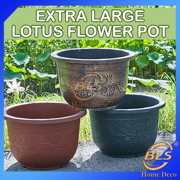 Extra Large Lotus Flower Pot Water Lily Plastic Pots Outdoor Garden ...
