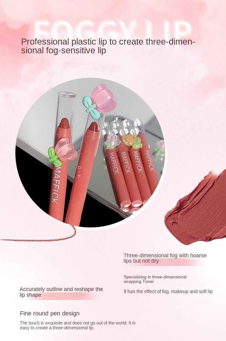 Matte velvet lipstick pen waterproof long-lasting non-stick cup ...