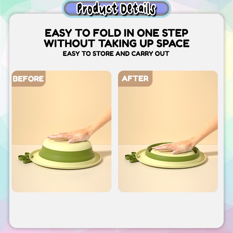 [Little B House] Cute Portable Washbasin Foldable Face Washing Silicone ...