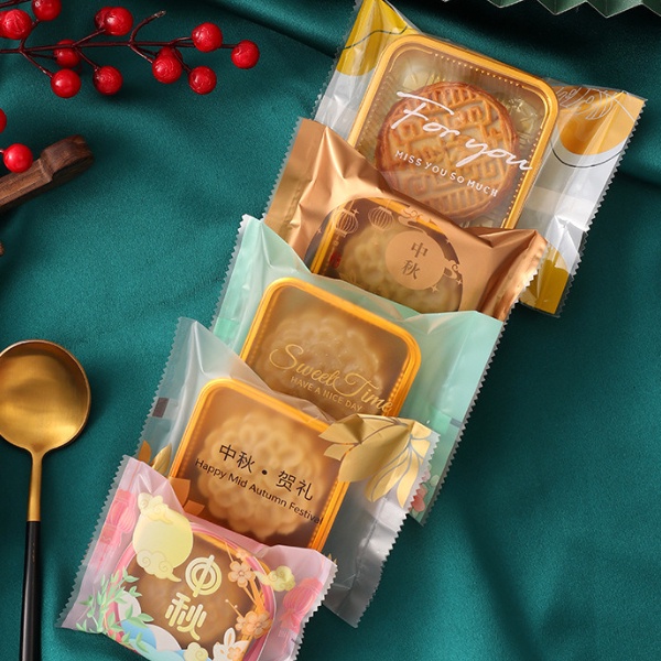 New (±100pcs Per Pack) Mooncake Packing Plastic Bag 新款中秋月饼自封包装塑料袋 ...