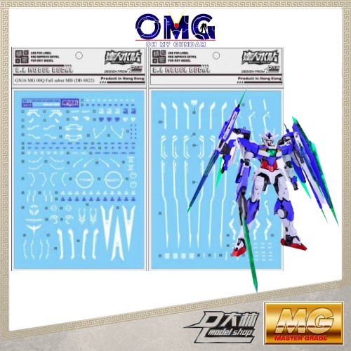 Dalin Water Decal GN16 MG 00Q Full Saber MB (Da b a n 8822) OOQ Full Saber Decals MG OOQ OO Qant ...