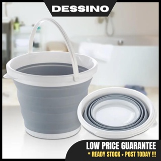 DESSINO Foldable Bucket Foldable Pail Collapsible Bucket Baldi Lipat ...