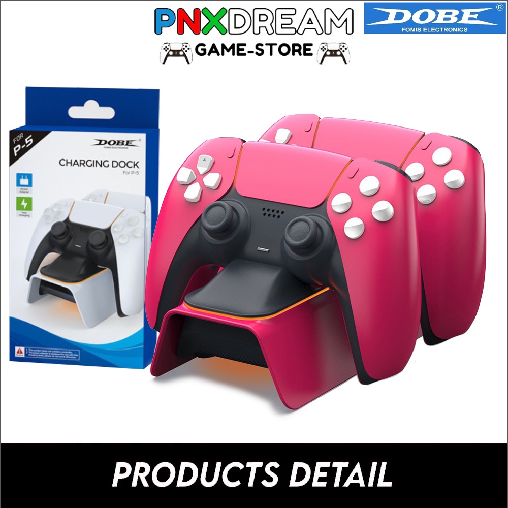 🇲🇾 DOBE PS5 Dual Charging Station Dualsense Controller Gaming Charging ...