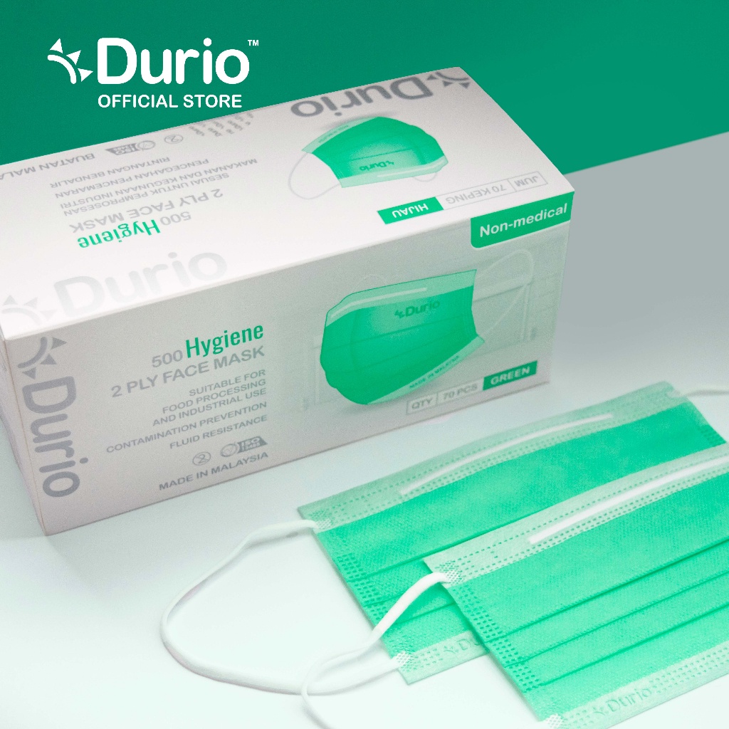 [Durio Authorised Reseller] Durio 500 Hygiene 2 Ply Face Mask Suitable ...