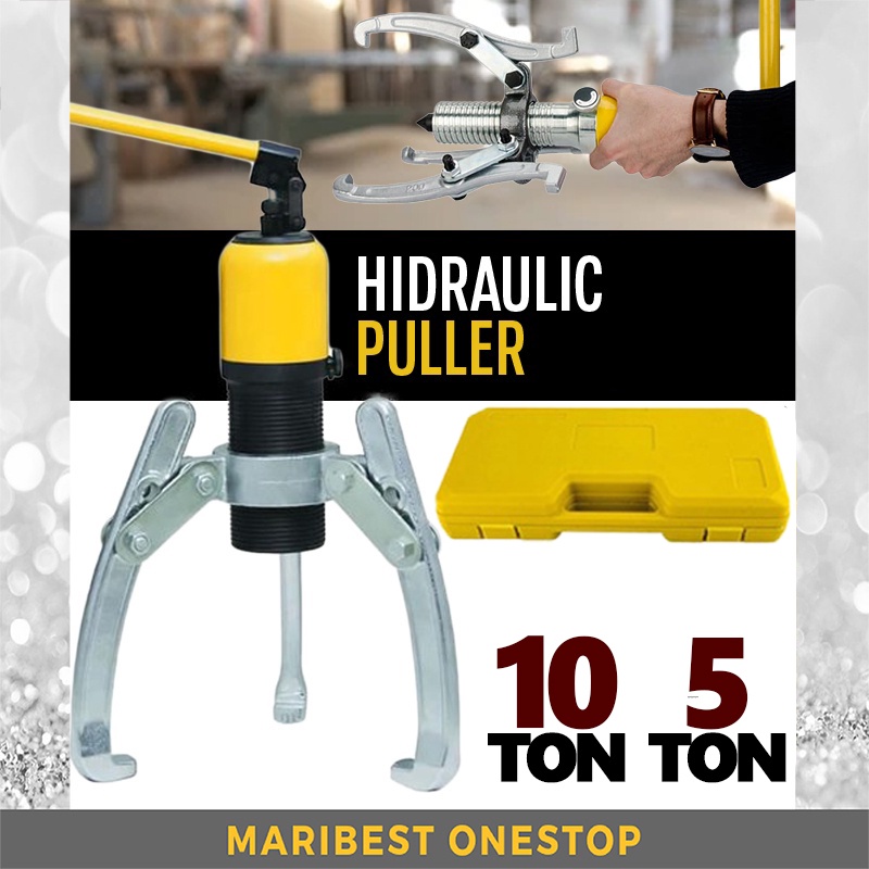 5/10 Ton Heavy Duty Hydraulic 3 Jaw Puller Industrial Grade Integral ...