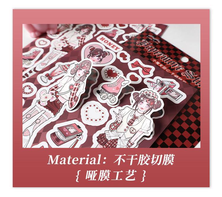 idako pelekat Poket stickers akaun tangan scraping kad goo filem bodoh ...