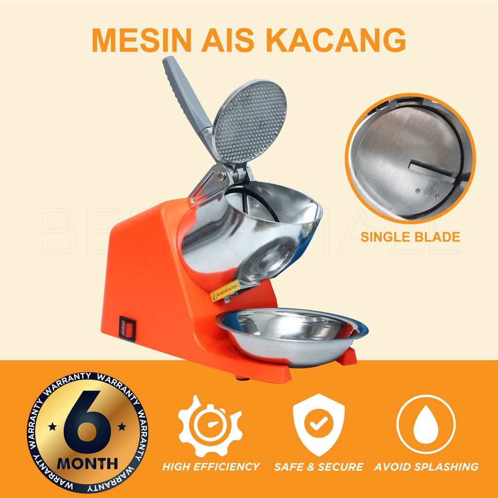 Mesin Ais Kacang Ice Crusher Ice Shaver Mesin Air Batu ABC Mesin Kisar ...