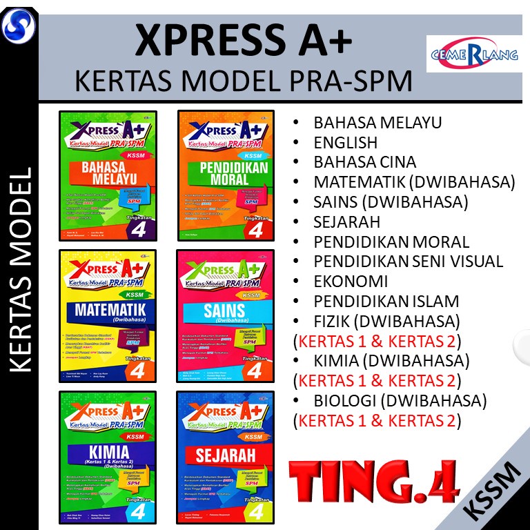 Selangkah Ke Hadapan Kertas Model Pra Spm 2024 Xpress A Kertas Model