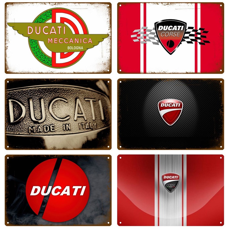 Ducati Vintage Wall Poster Vintage Retro Wall House Restaurant ...