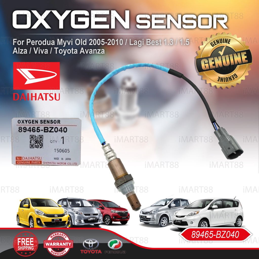 ORIGINAL DAIHATSU PERODUA MYVI VIVA ALZA TOYOTA AVANZA O2 OXYGEN LAMBDA EXHAUST SENSOR 89465 ...