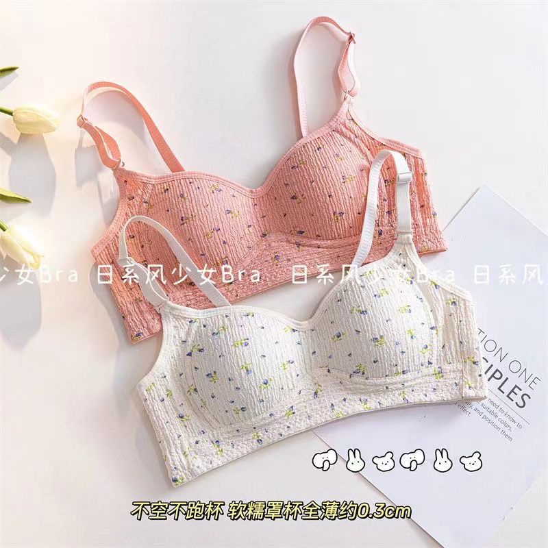 S-XL No wire girl bra push up wireless seamless women's small chest ...