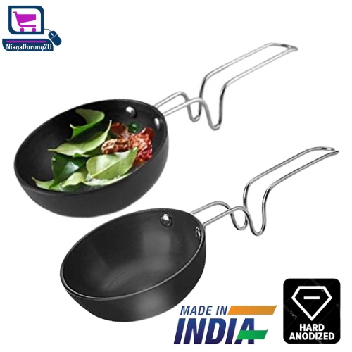 Thalipu Karandi Non-Stick Hard Anodized Aluminium Tadka Pan Vagariya ...