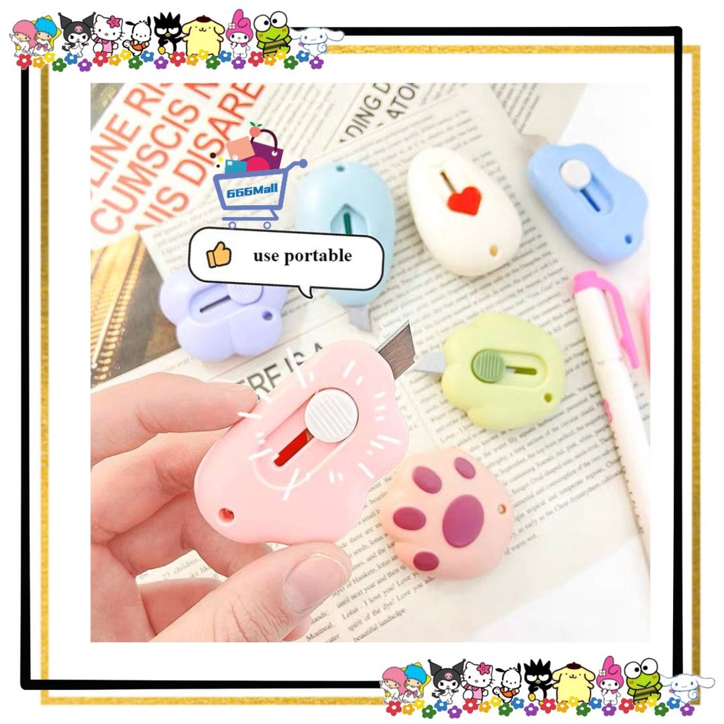 BIG OFFER Mini Cutter-macaron color(mini blade) | Shopee Malaysia