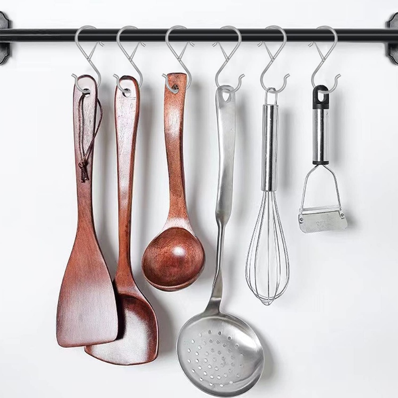 2/5/10pcs Metal Spring S Hook S Shaped Hook Hanging Plant Light Metal ...