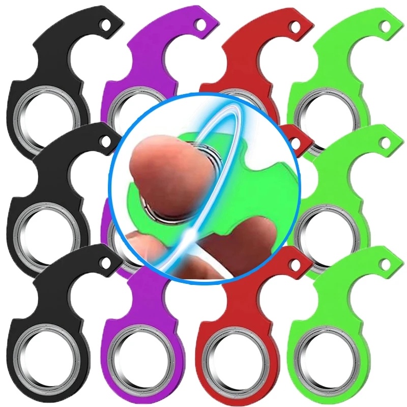 Generation Fingertip Rotation Key Chains Hand Spinner Anti-Anxiety Toy ...