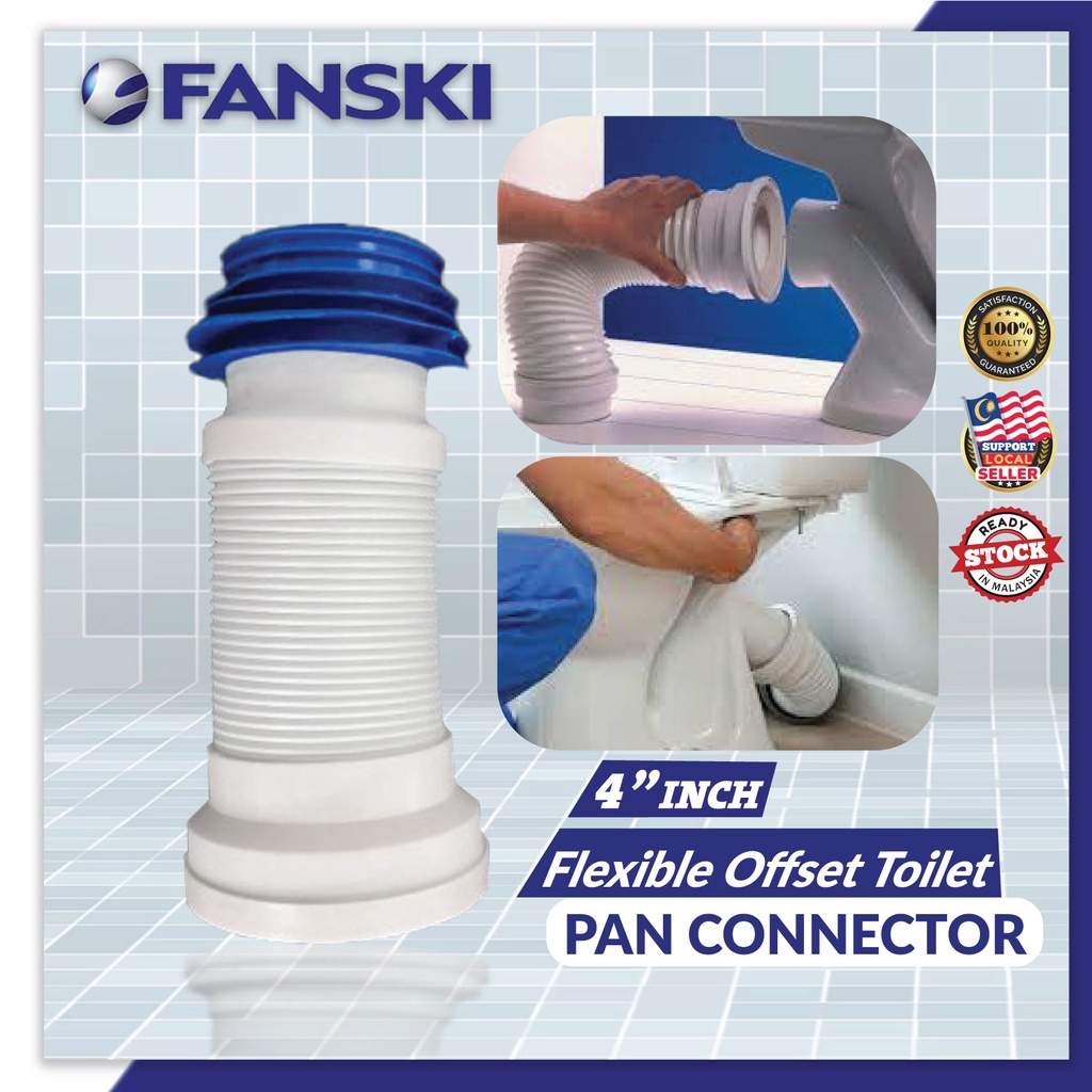4” Flexible Offset Toilet Pan Connector | Shopee Malaysia