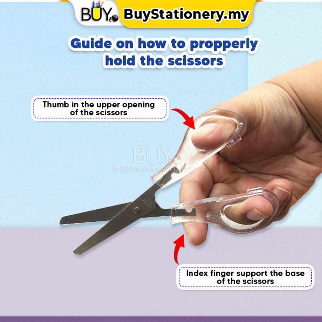 Baqi Scissors Cutter Gunting Kertas A/B/C -(1s/PCS) School Stationary ...