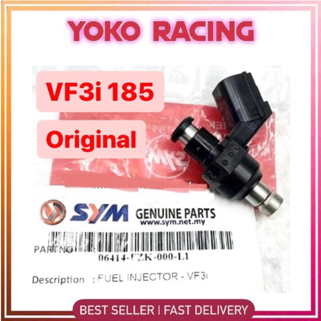 ORIGINAL FUEL INJECTOR MINYAK ORIGINAL 06414-FZK-000-L1 SYM VF3 VF3i 185 VF3i185 VF3185 SYM185 ...