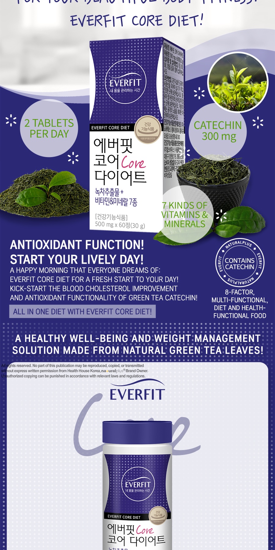 NATURALPLUS Korea Everfit Core Diet for Slimming and Antioxidant ...