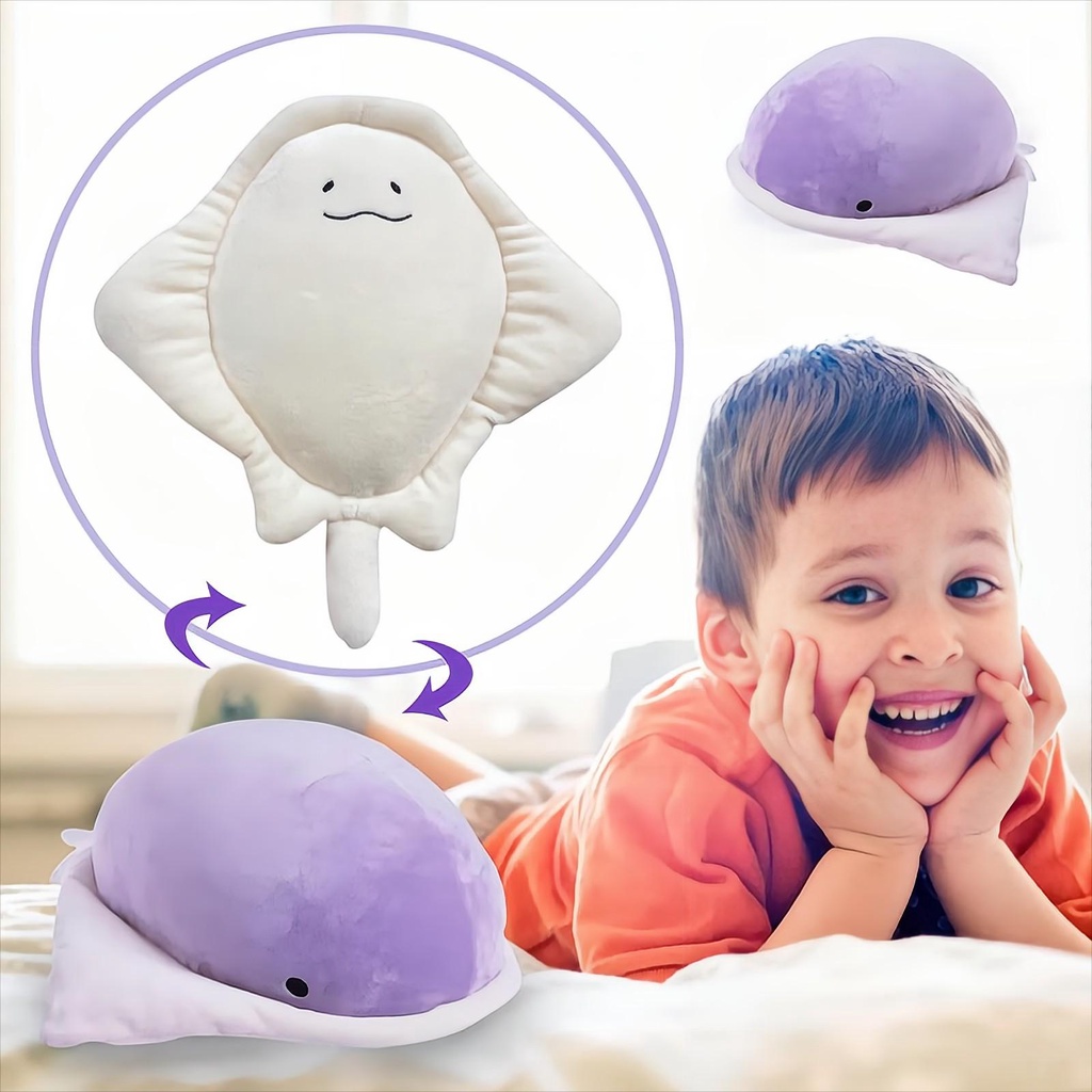 27/54cm Devil Rays Fish Plush Toys Soft Flying Rays Fish Stuffed Animal ...