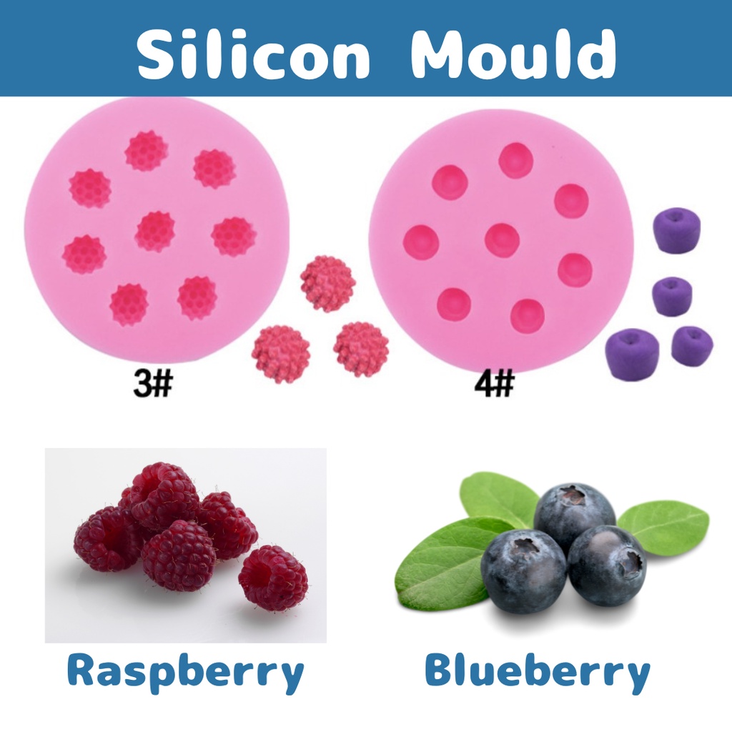 Silicon Mould / Raspberry Mould / Blueberry Mould /Candle Mould / DIY ...