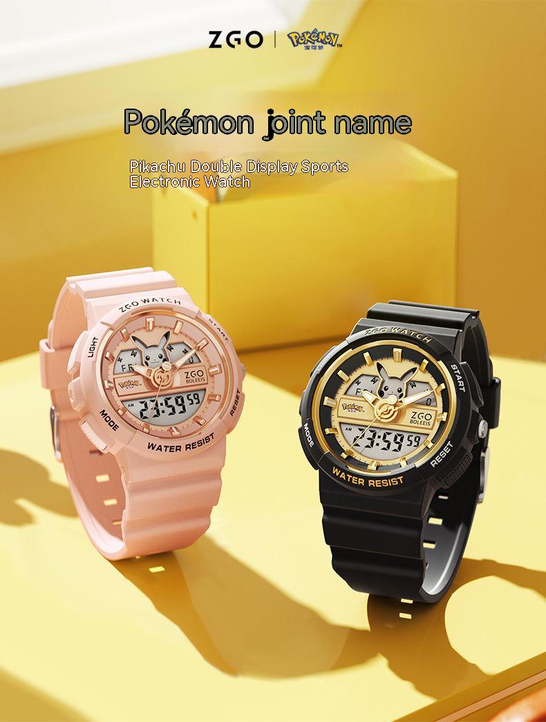 Original Pokemon Electronic Watches Pikachu Anime Joint ZGO Watch ...