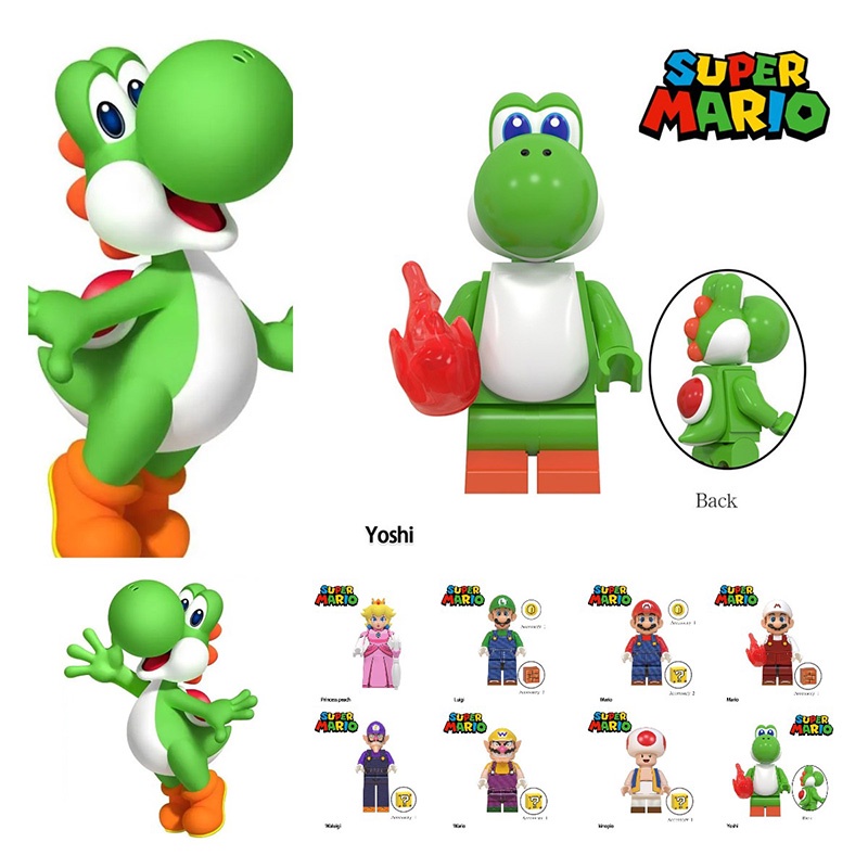 Educational Building Wm6103 Blocks Toy Set, Mario Theme Luigi Bros ...