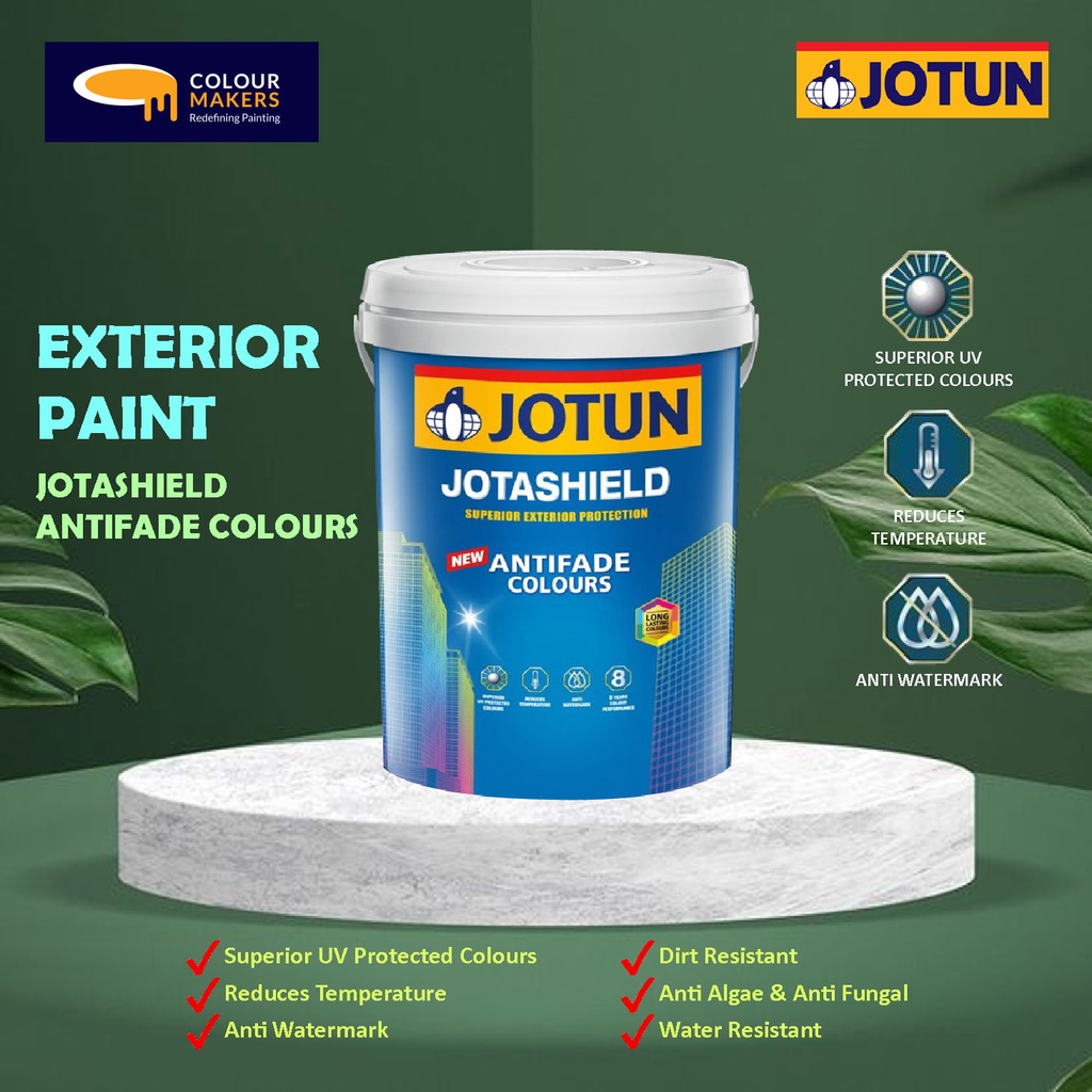 JOTUN JOTASHIELD ANTIFADE COLOURS 15L (PART 3/4) Cat Dinding Luar Rumah ...