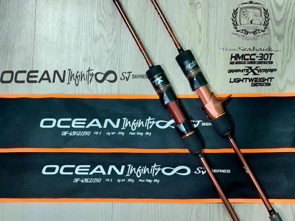 TEAM SEAHAWK OCEAN INFINITY SJ SERIES JIGGING ROD (FREE CAP) | Shopee ...