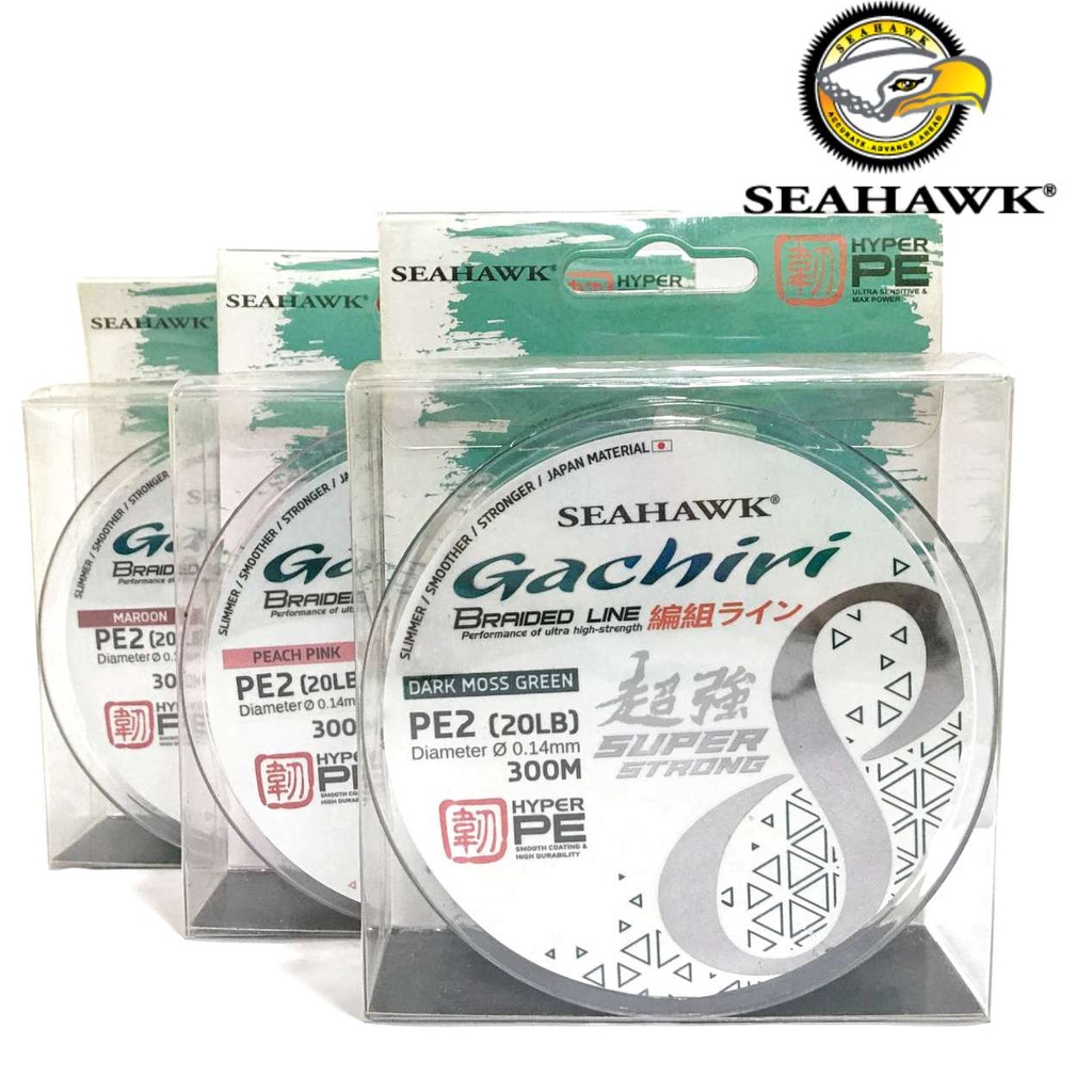 SEAHAWK GACHIRI BRAIDED LINE X8 300M | Shopee Malaysia