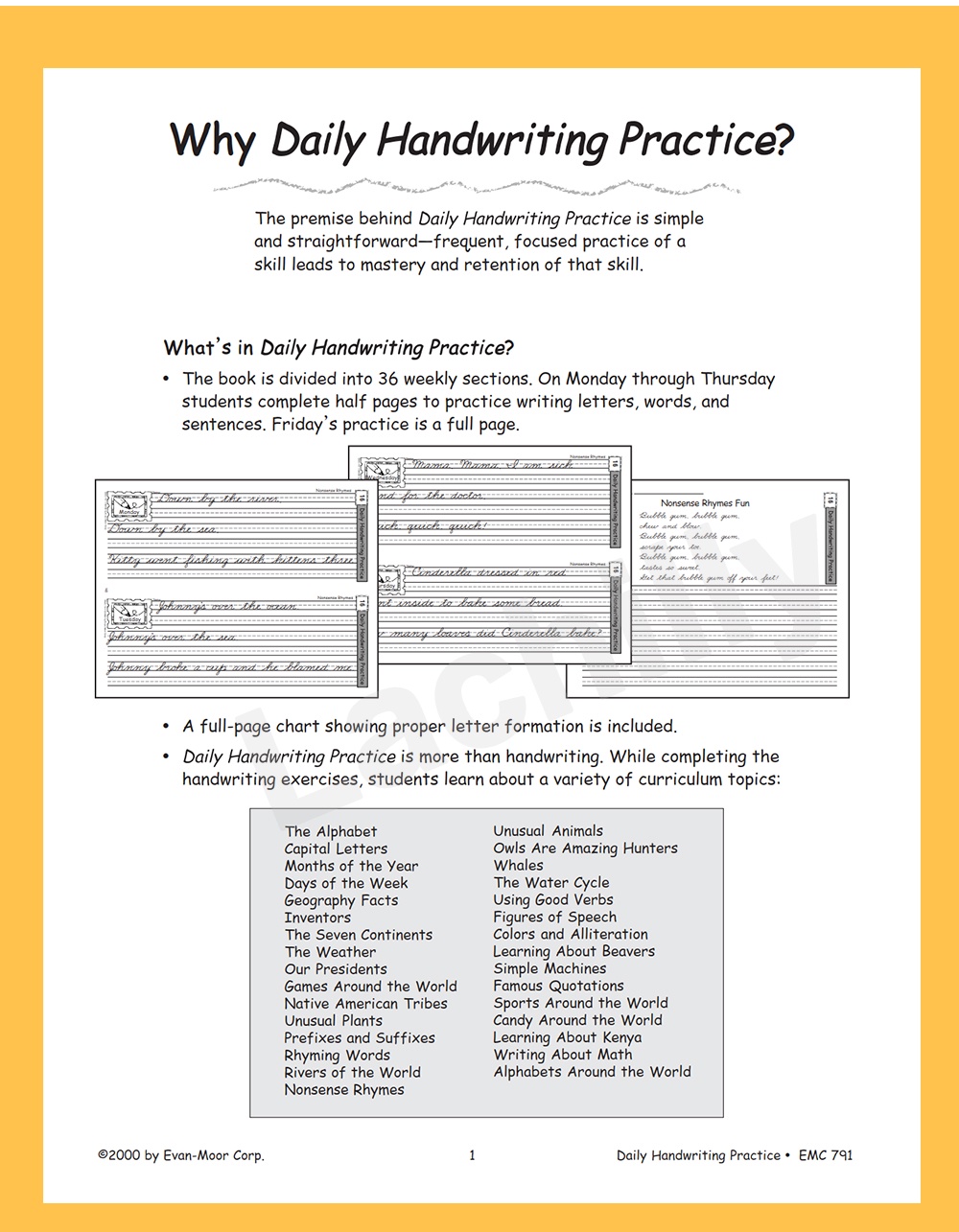 Children Daily Handwriting Practice Traditional Cursive for Kids Learn ...