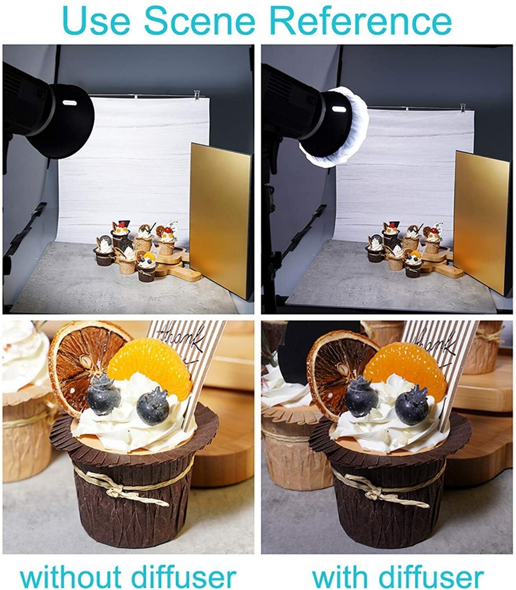 Selens Flash Diffuser Photography Soft Light for Studio Light Strobe ...