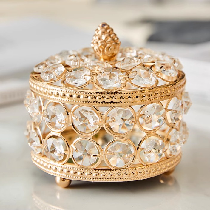 Romantika New Retro Crystal Jewellery Box 13*10CM Vintage Crystal ...