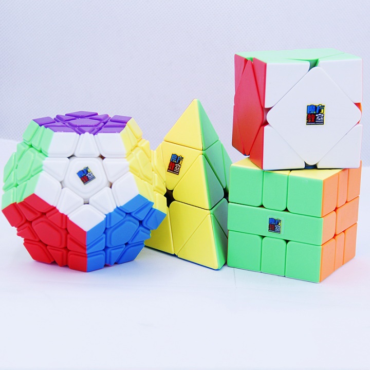 Moyu Cube Set Brain Teaser Stickerless Gift Box 4 in 1 Magic Cube ...