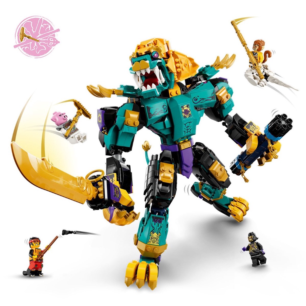 LEGO 80048 Monkie Kid The Mighty Azure Lion Building Toy Set (789 ...