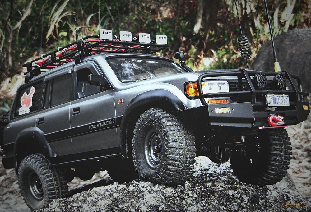 1/10 RC Crawler Car Land Cruiser LC80 ABS Interior Body Mount Roof Rack ...