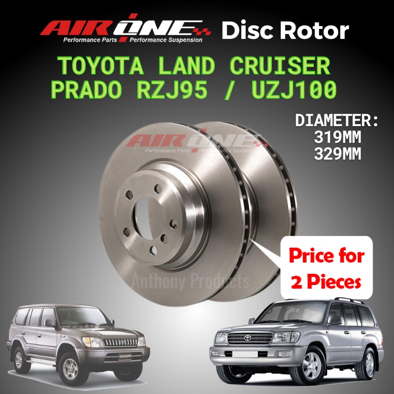 AIRONE Toyota Land Cruiser Prado RZJ95 1996 UZJ100 1998 Front / Rear OE ...